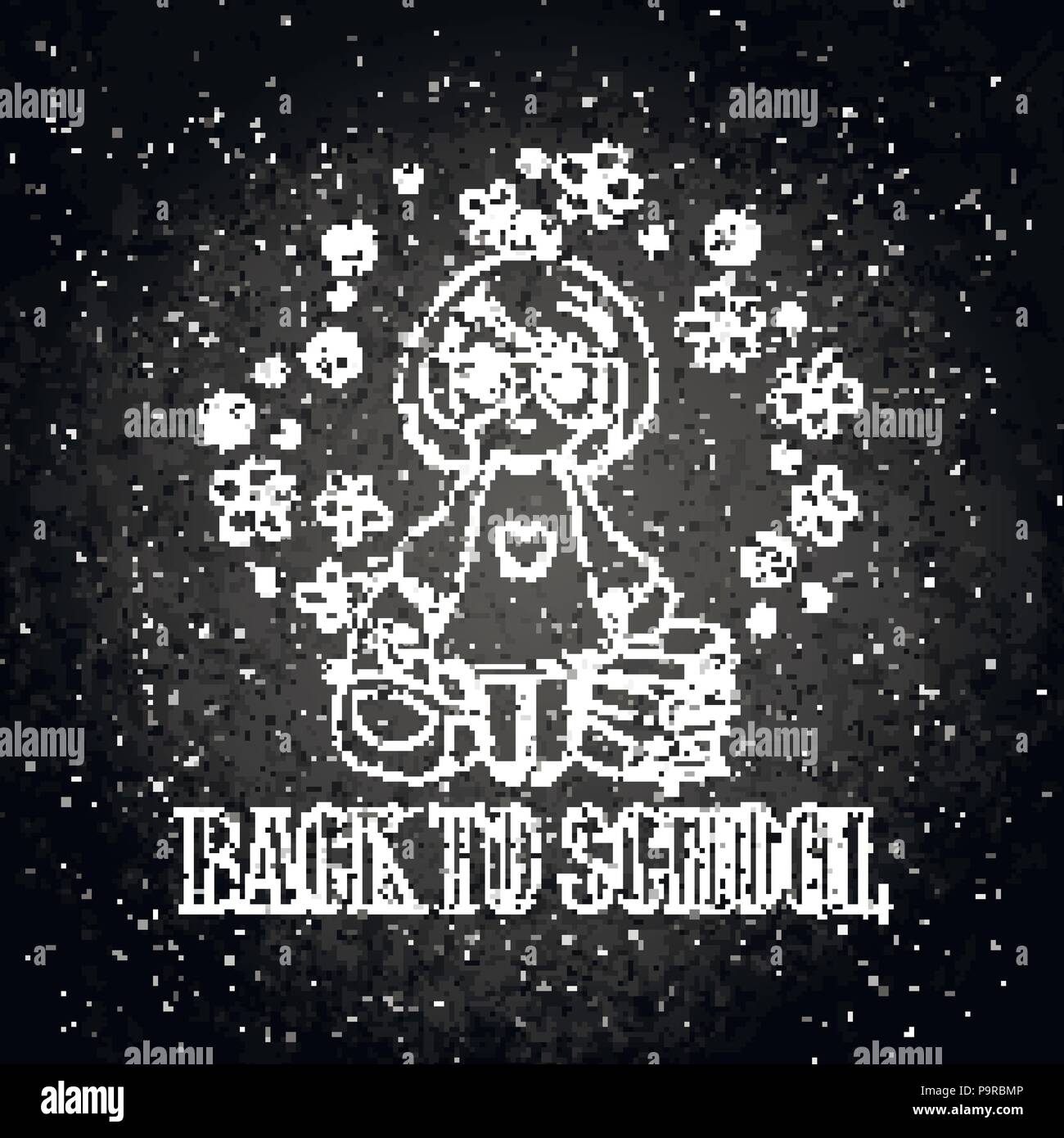 Welcome back to school. Cute school kid ready to education. Vector ...