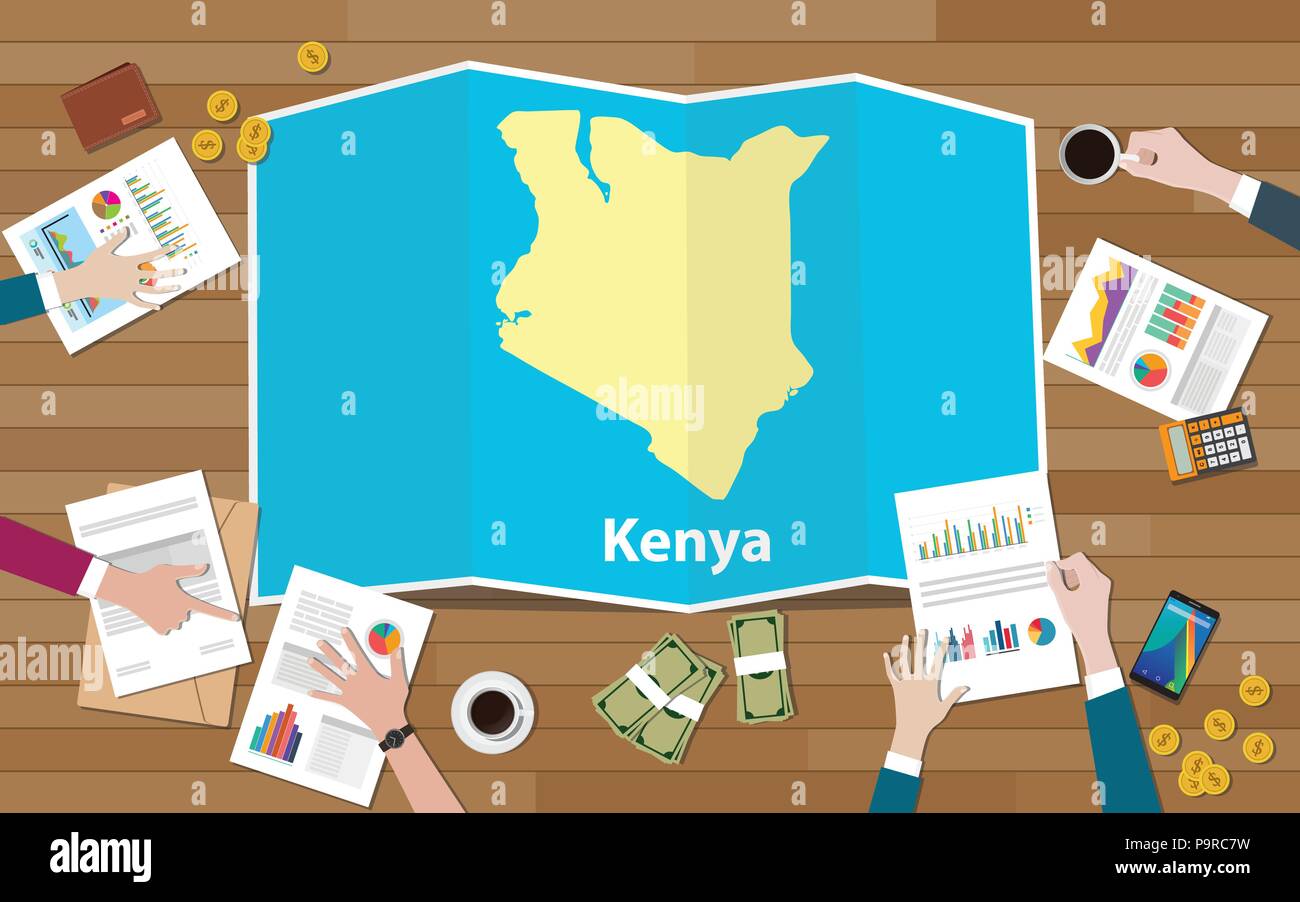 kenya africa kenya economy country growth nation team discuss with fold ...