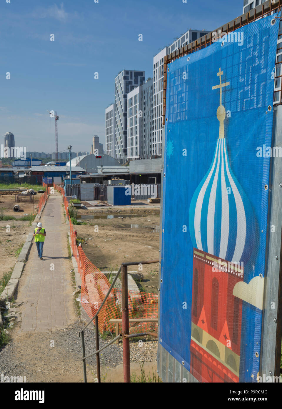 New suburban housing construction development in the outskirts of ...