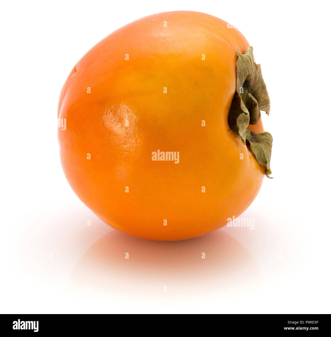 Persimmon Sharon isolated on white background Stock Photo - Alamy