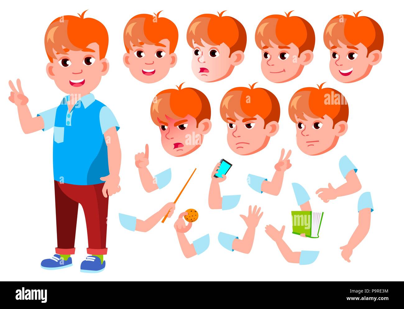Teen boy computer adult Stock Vector Images - Alamy