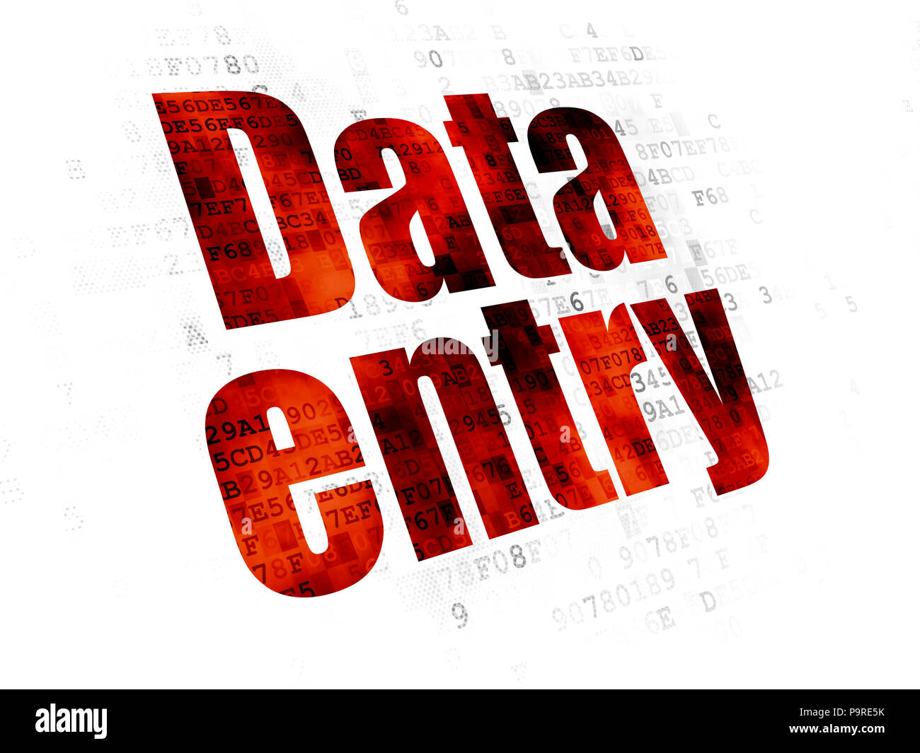 Data entry database information Cut Out Stock Images & Pictures - Alamy