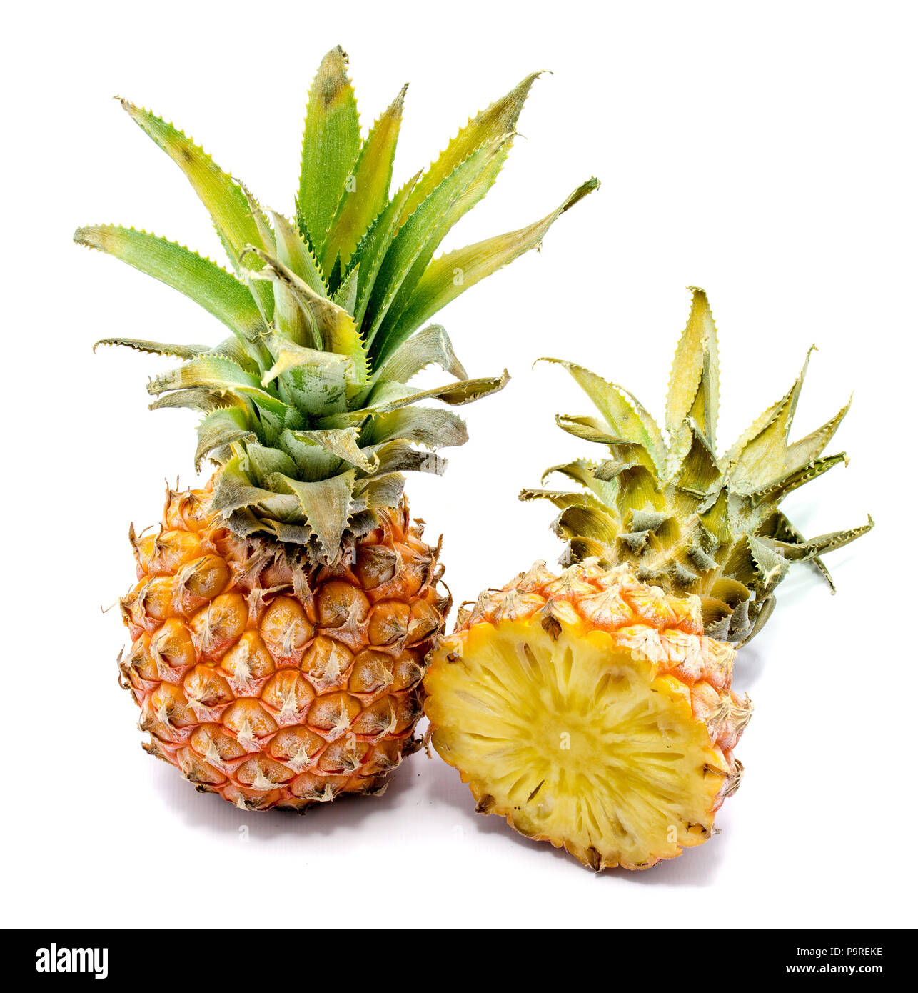 Fruit pineapple thorny fruit Cut Out Stock Images & Pictures - Alamy