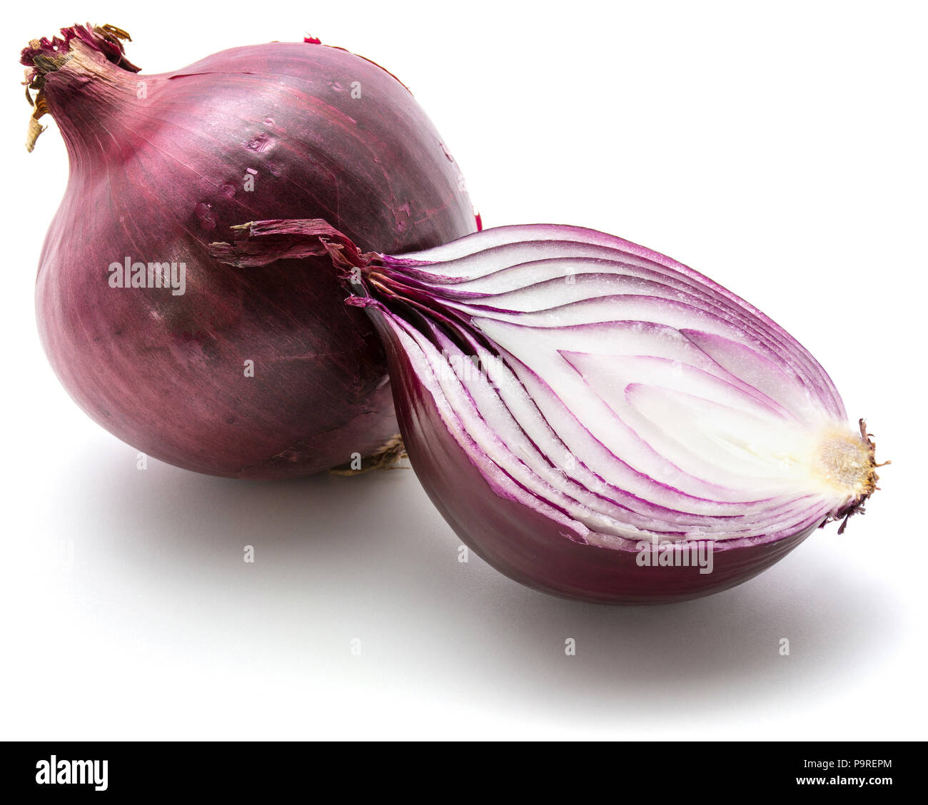 Red one bulb and a half, isolated on white background Stock Photo - Alamy