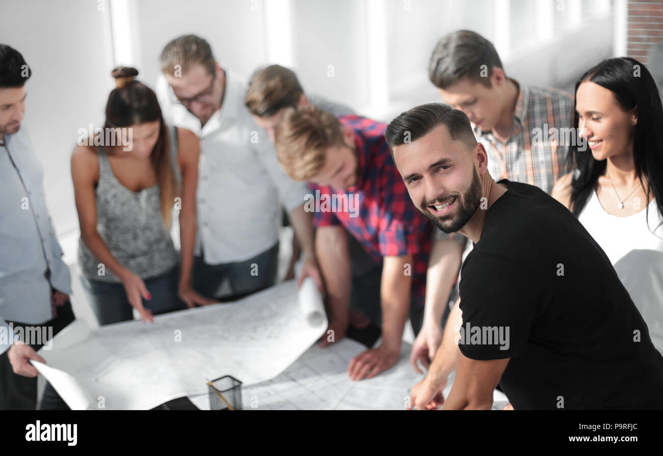architect and design office staff working in the office Stock Photo - Alamy