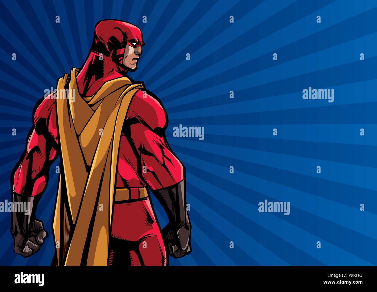 Superhero Back Ray Light Background Stock Vector Image & Art - Alamy