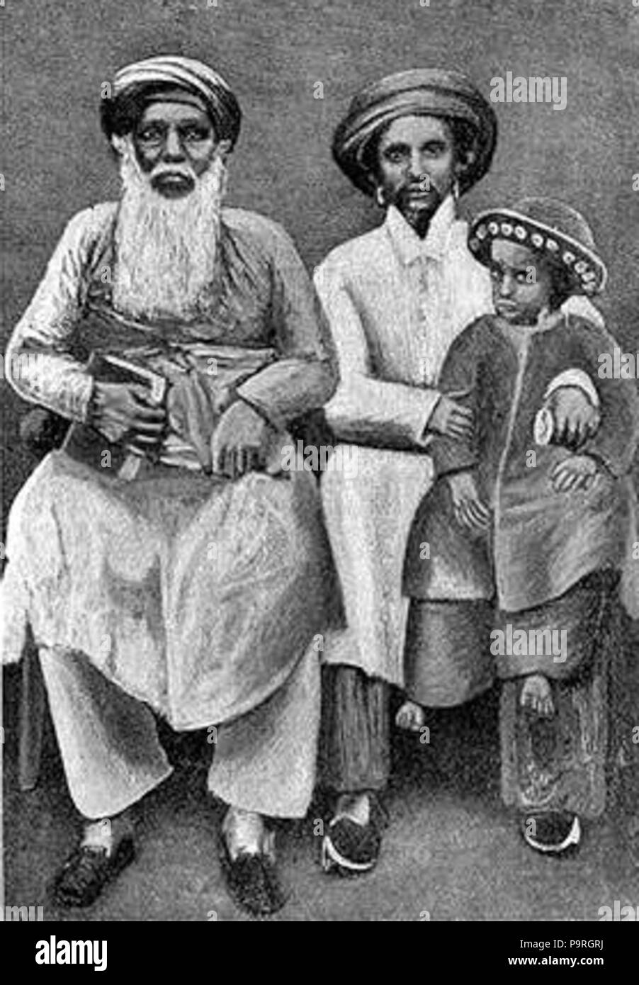 . Group of Beni-Israel in Ancient Costume. XIXth century. between 1901 ...