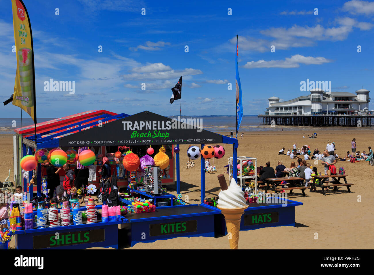 Weston Beach, Weston-super-Mare, Somerset County, England, United ...