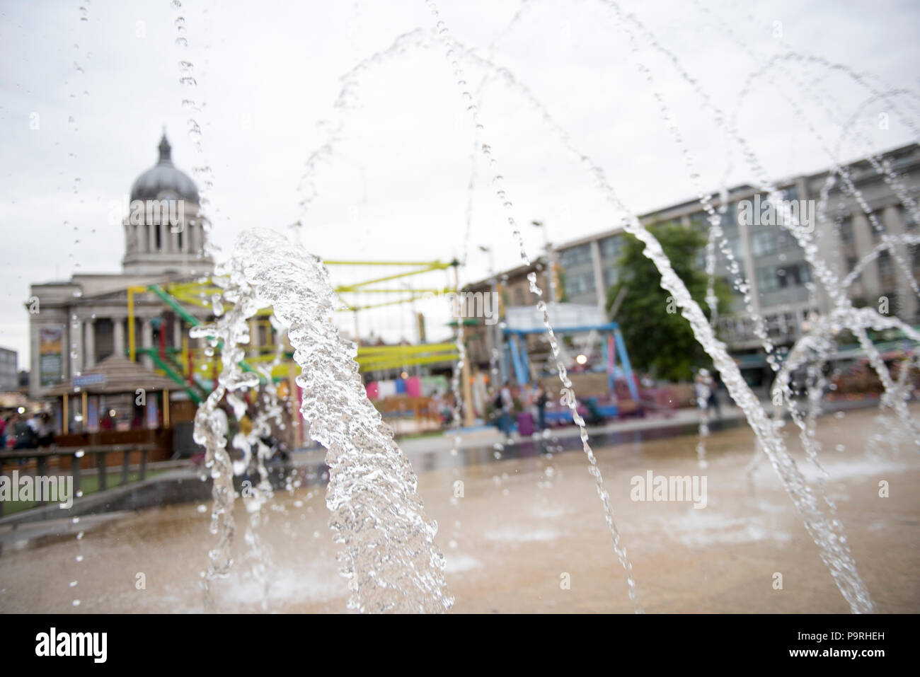 Nottingham Old Market Square Beach Stock Photos & Nottingham Old Market ...