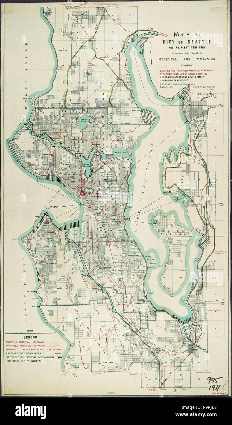 214 Bogue Plan Map 2 - Arterial Highways and Park Boulevards Stock ...