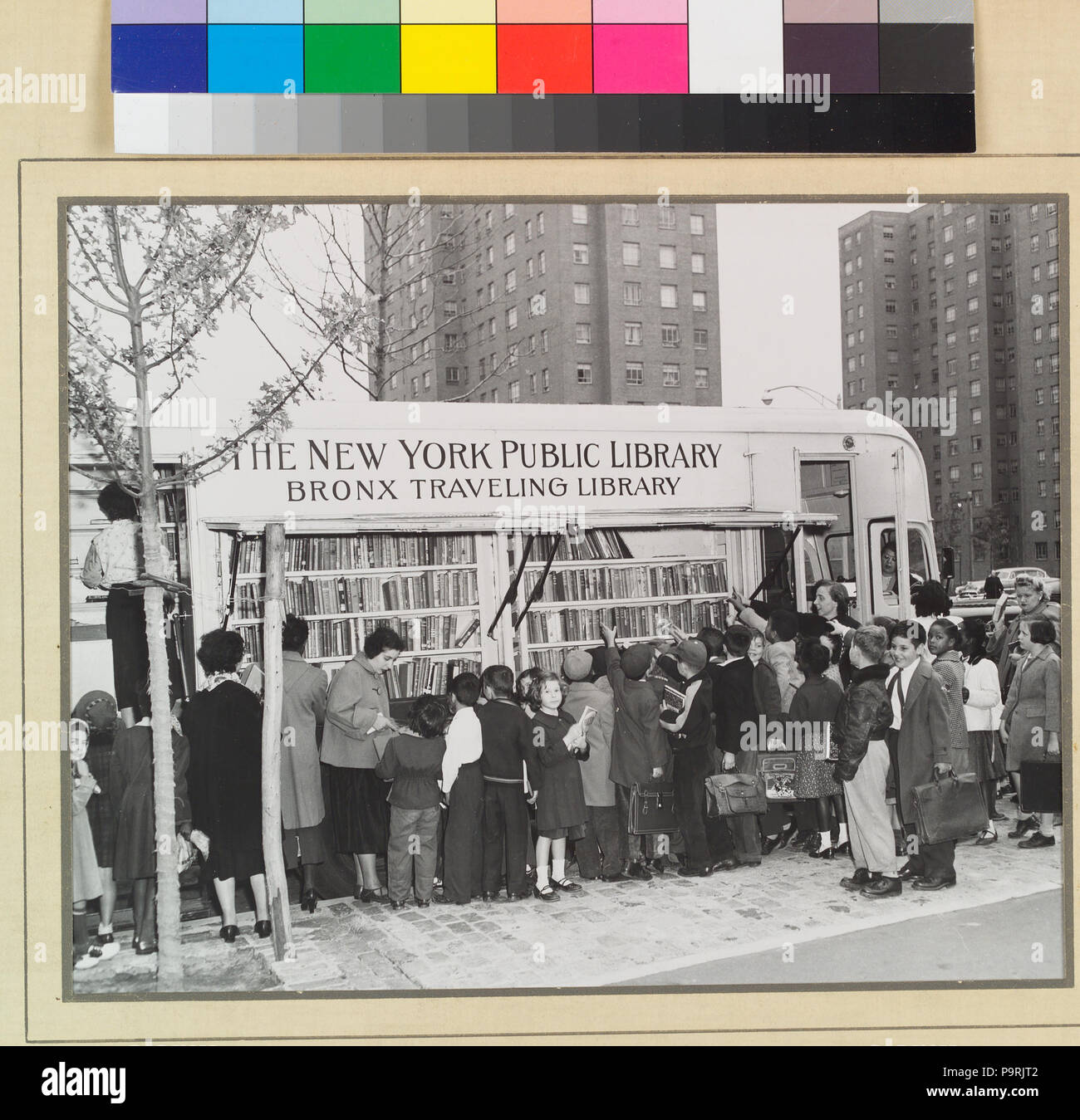 216 Bookmobile, Bronx, 1950s (NYPL b11524053-ps mss cd7 95 Stock Photo ...