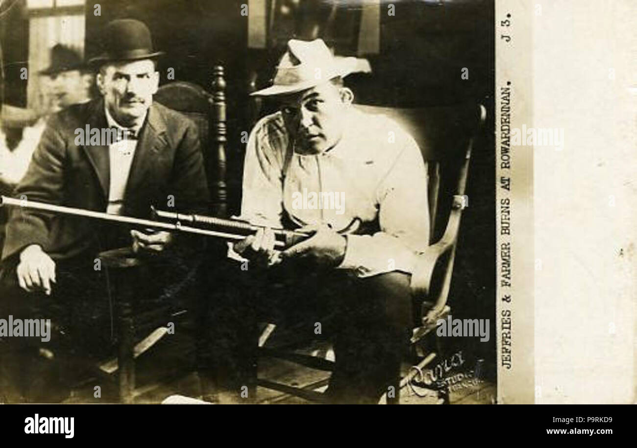 230 Boxing heavyweight champion John Jeffers with shotgun and famed ...