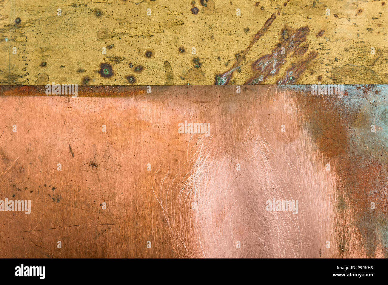 Old textured pattern copper bronze metal background with patina Stock ...