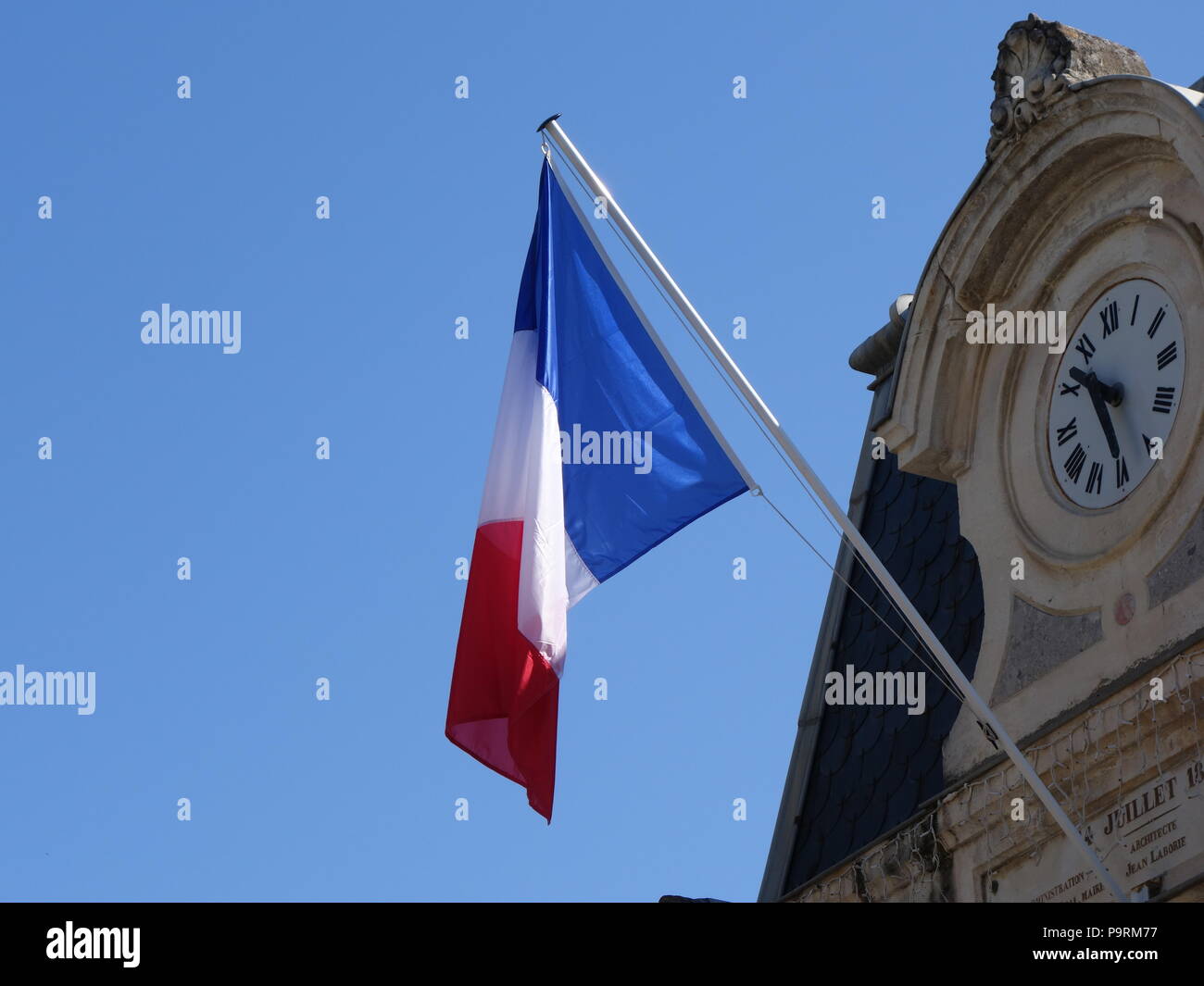 The National French Flag flying high after the World Cup football ...