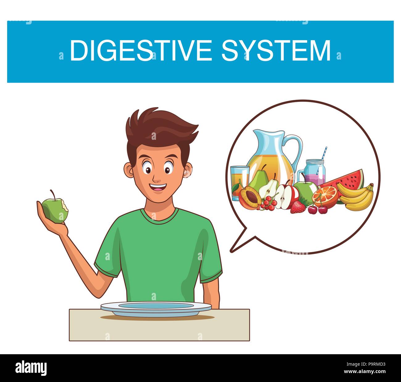 Digestive System Cartoon Stock Photos & Digestive System Cartoon Stock ...