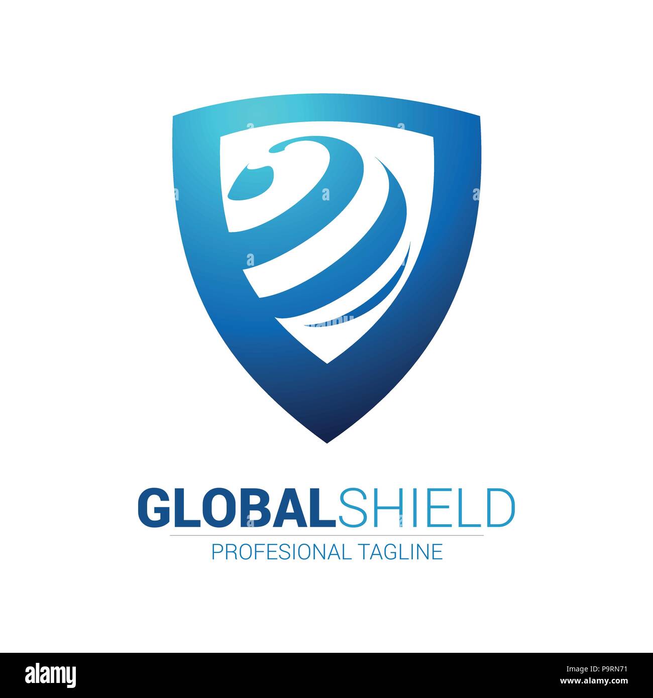 Global Shield Logo in vector format with globe Stock Vector Image & Art ...