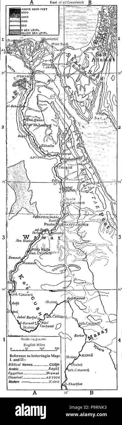 Nile river maps cartography geography nile river hi-res stock ...