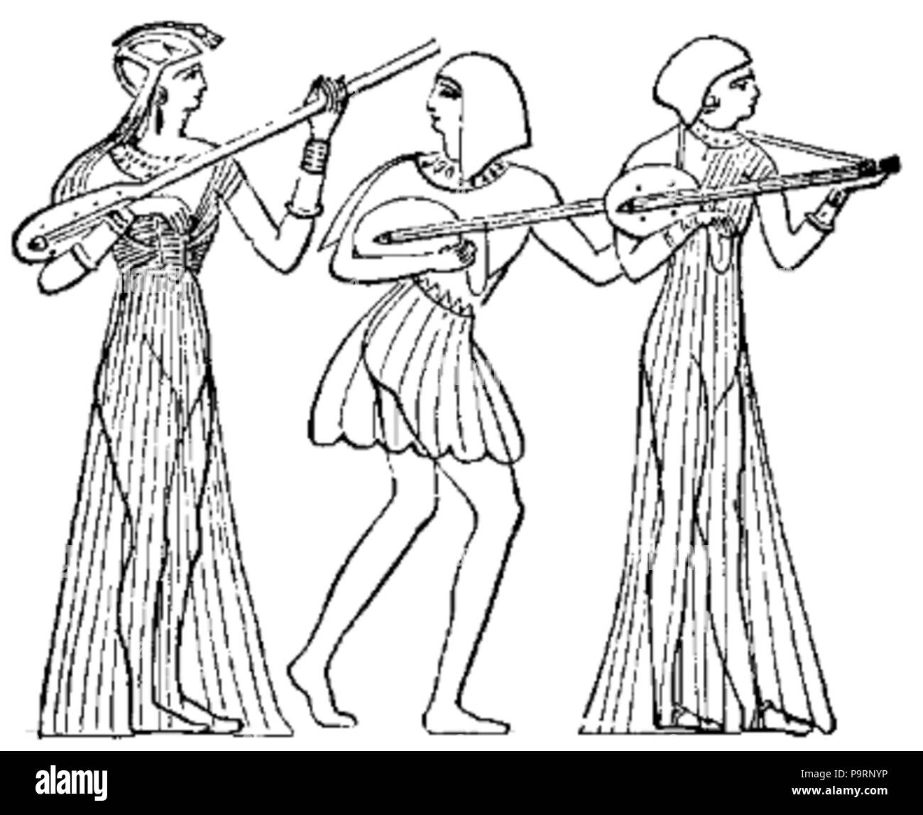 Ancient egypt musical instruments hi-res stock photography and images ...