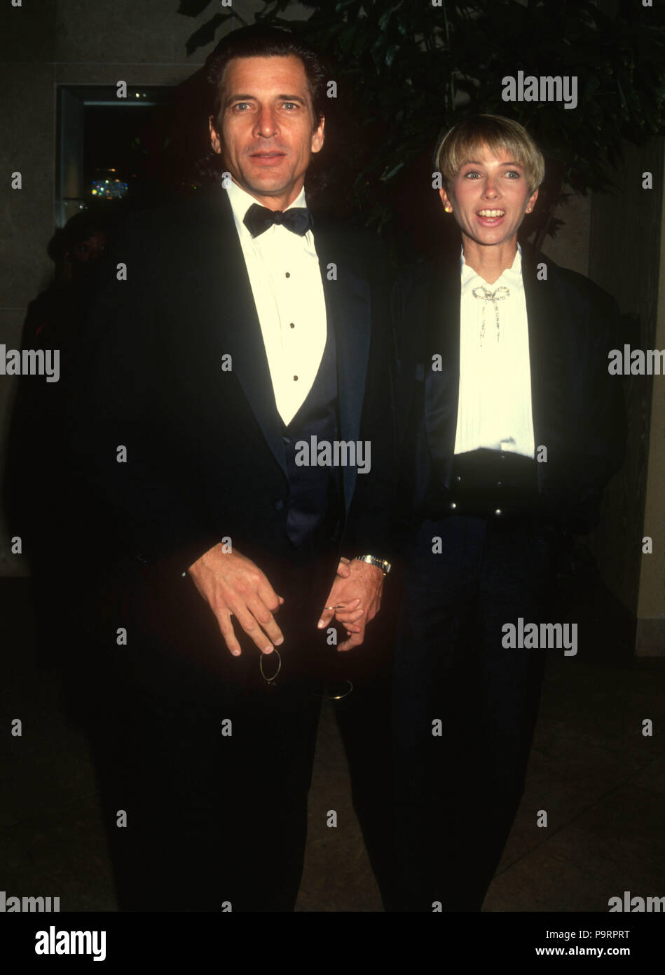 BEVERLY HILLS, CA - MARCH 22: (L-R) Actor Dirk Benedict and wife ...