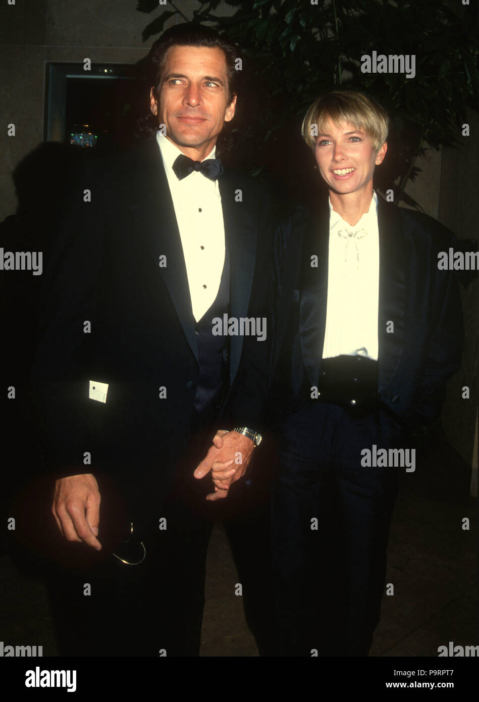 BEVERLY HILLS, CA - MARCH 22: (L-R) Actor Dirk Benedict and wife ...