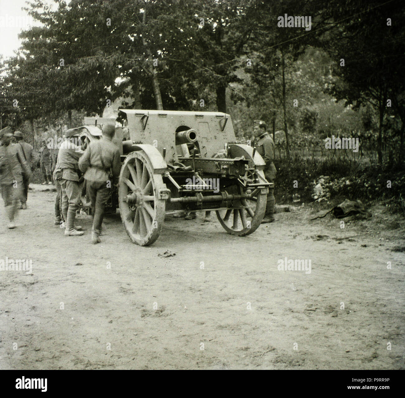 277 Cannon, ordnance, First World War, artillery Fortepan 86108 Stock ...