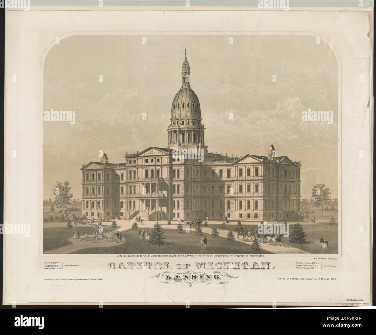 Michigan state capitol building hi-res stock photography and images - Alamy