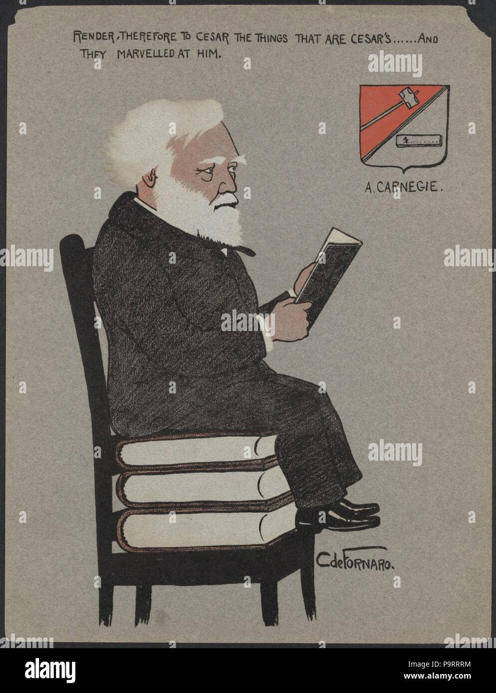 280 Caricature of Andrew Carnegie Stock Photo - Alamy