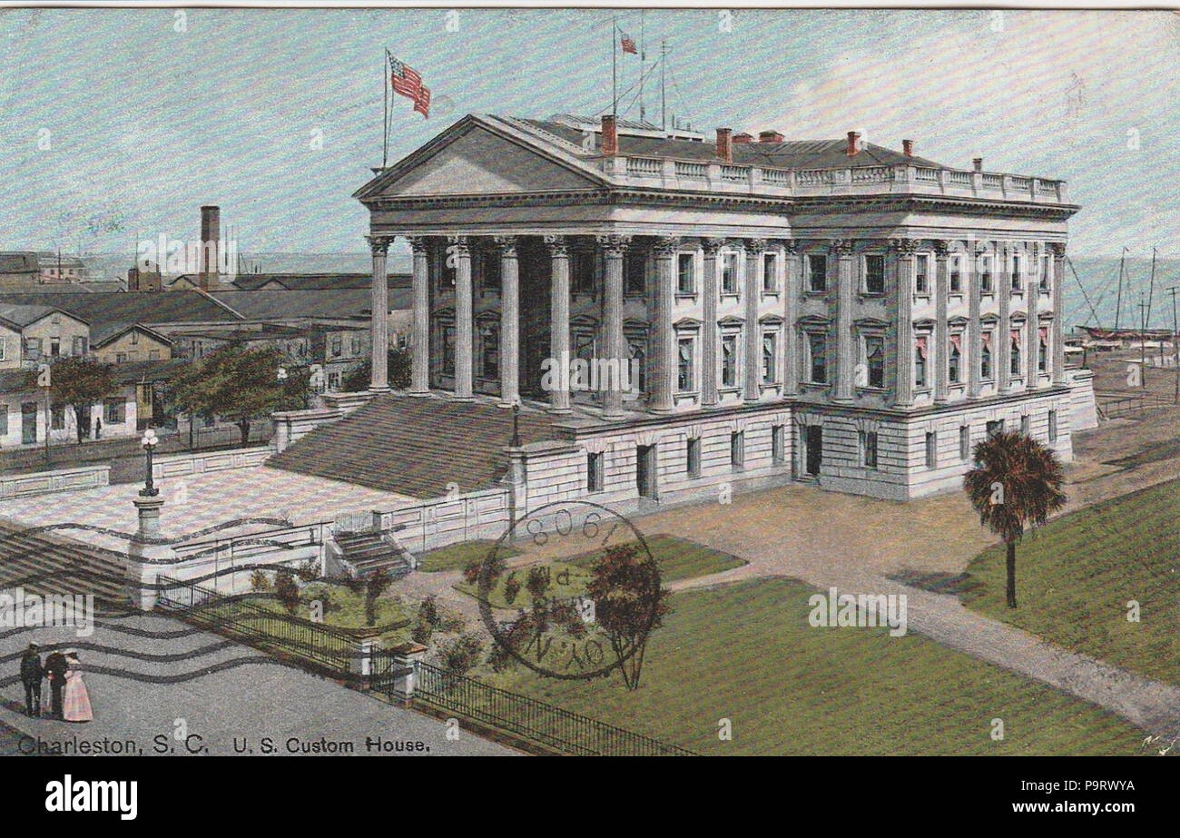 300 Charleston Custom House - 1908 Stock Photo - Alamy