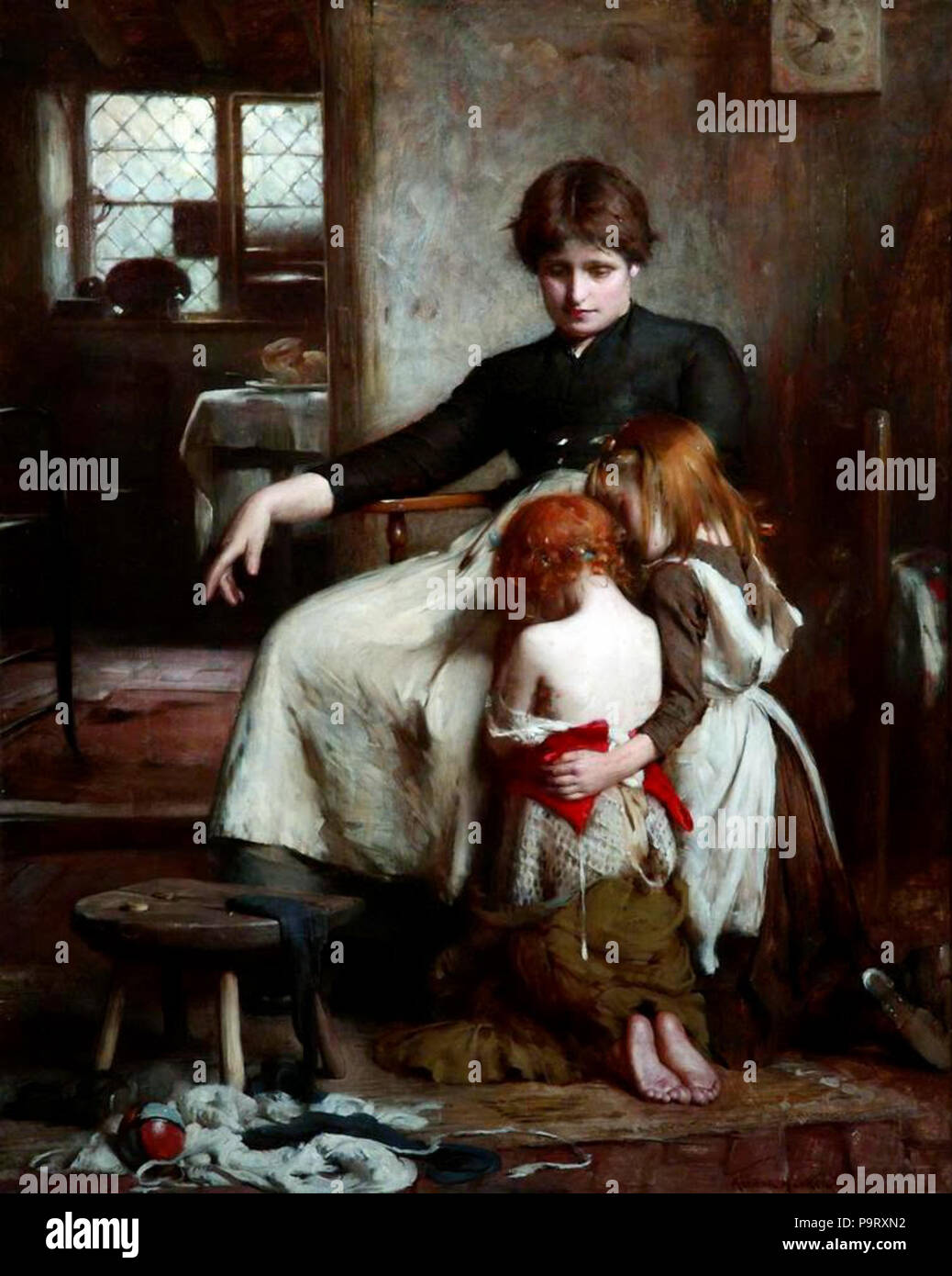 306 Children Prayer Arthur Hacker Stock Photo - Alamy