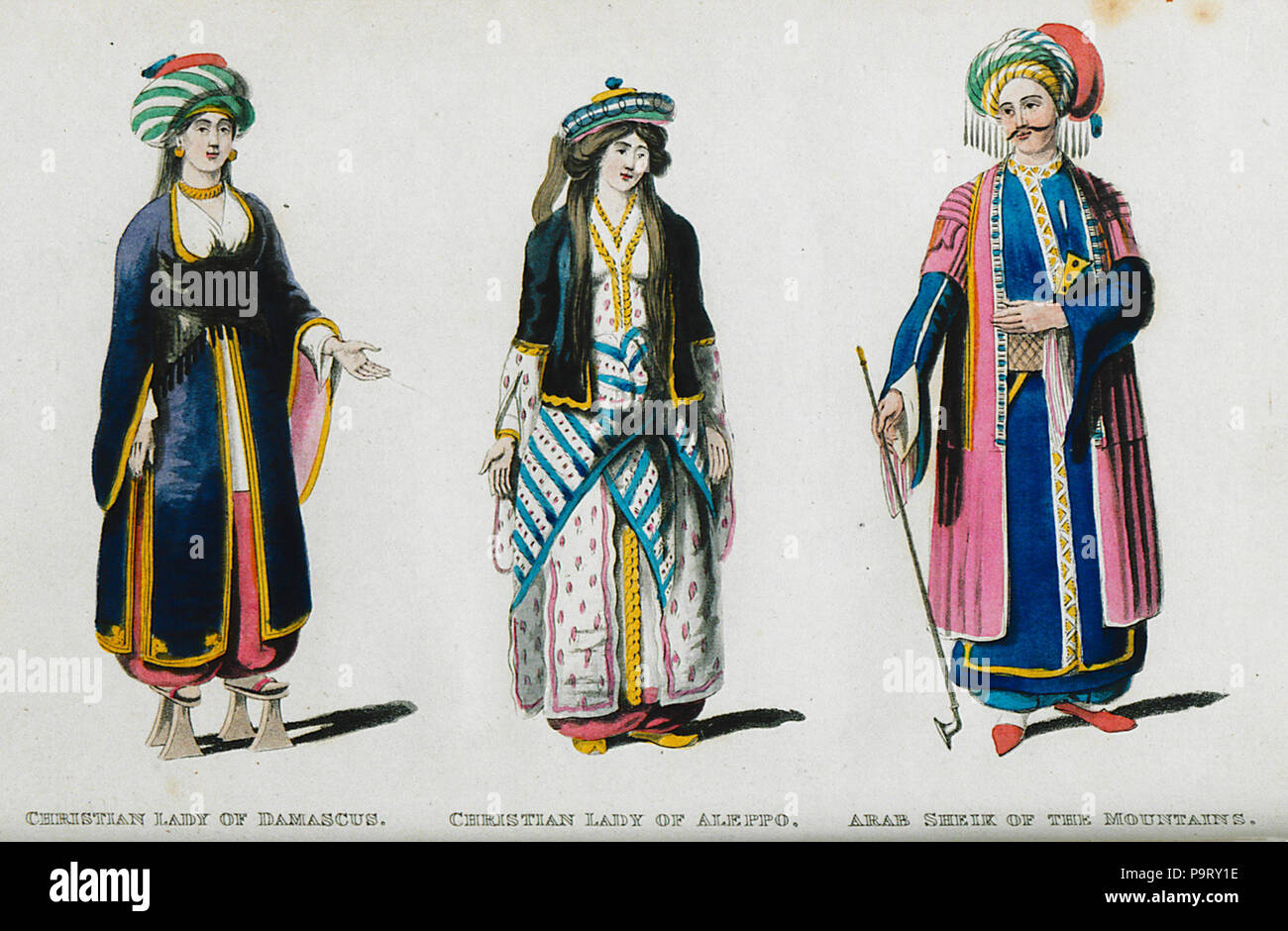 308 Christian lady of Damascus Christian lady of Aleppo Arab sheik of ...