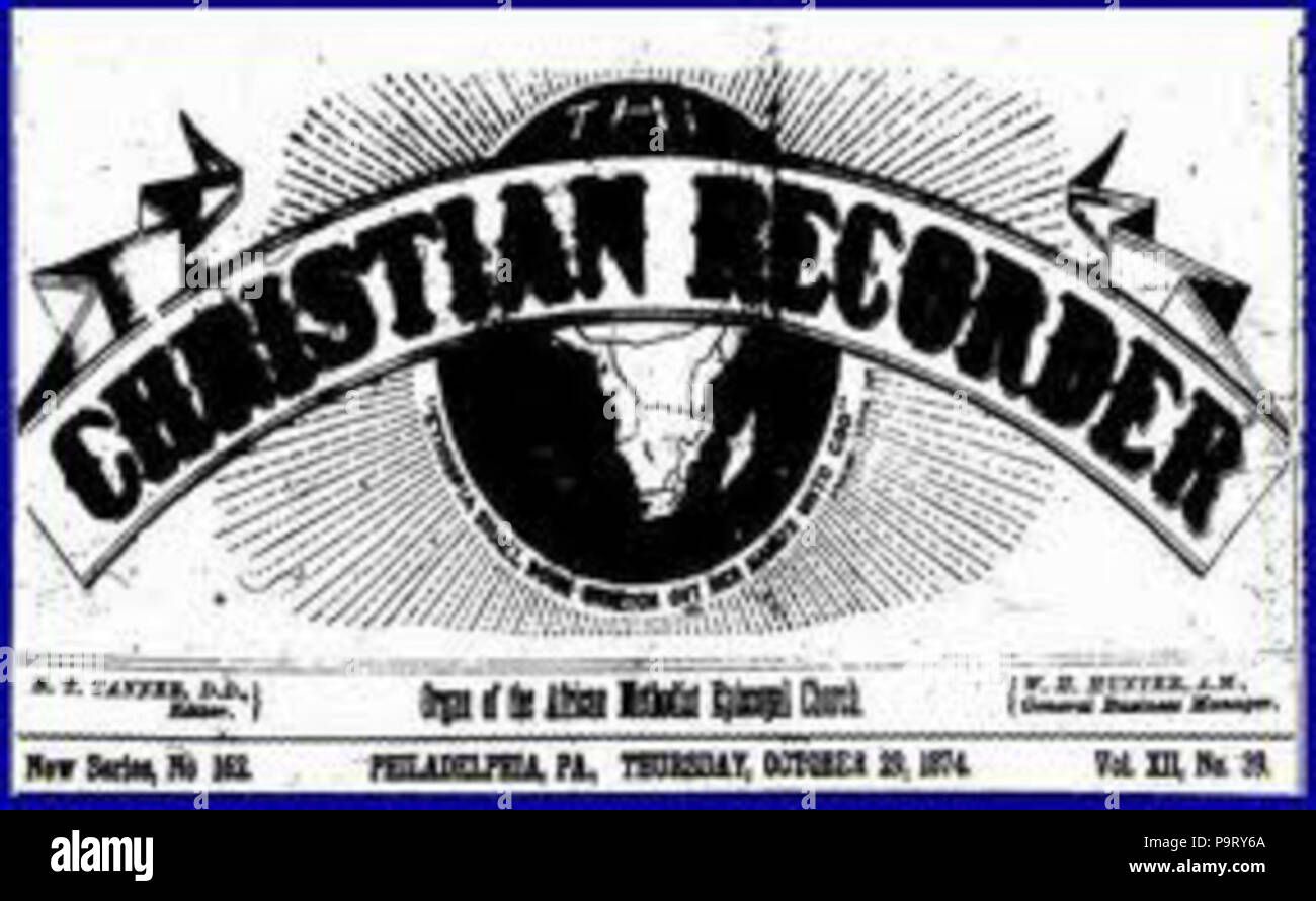 19th century methodist newspaper hi-res stock photography and images ...