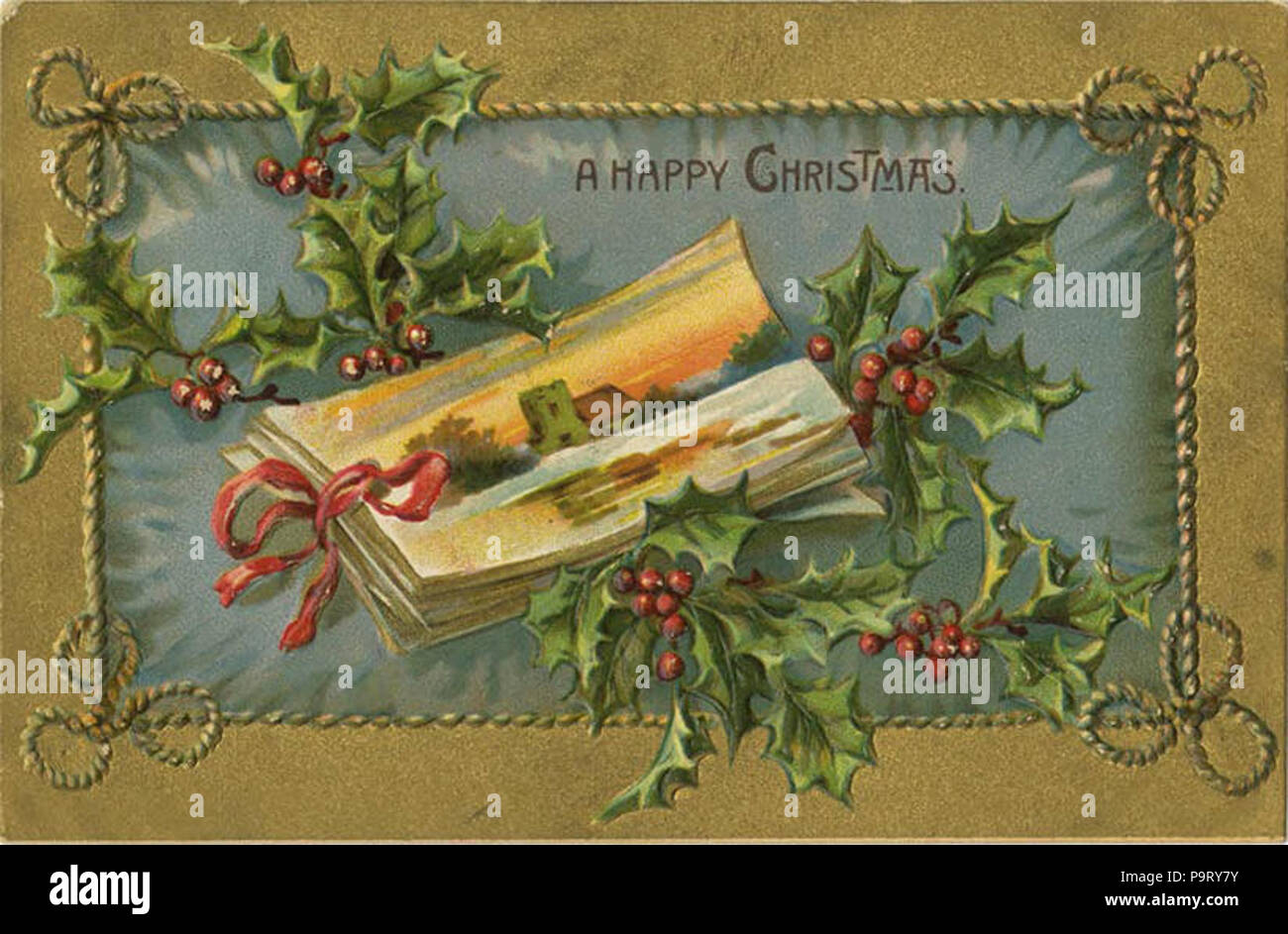 Antique Raphael Tuck & Sons Christmas Postcard No 133 O\u2019er Hill ...