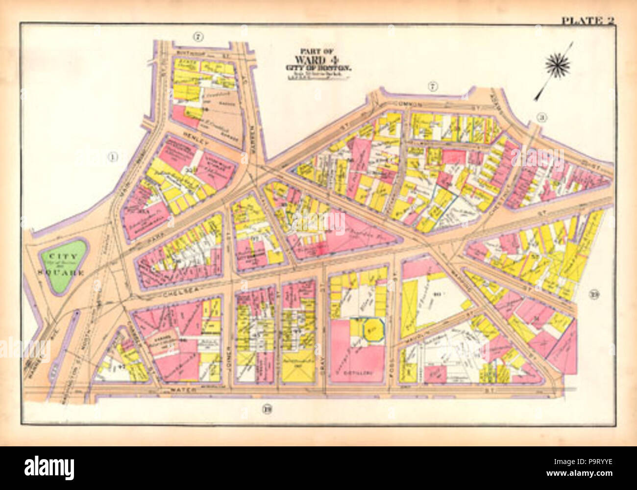 Map of ward hi-res stock photography and images - Alamy