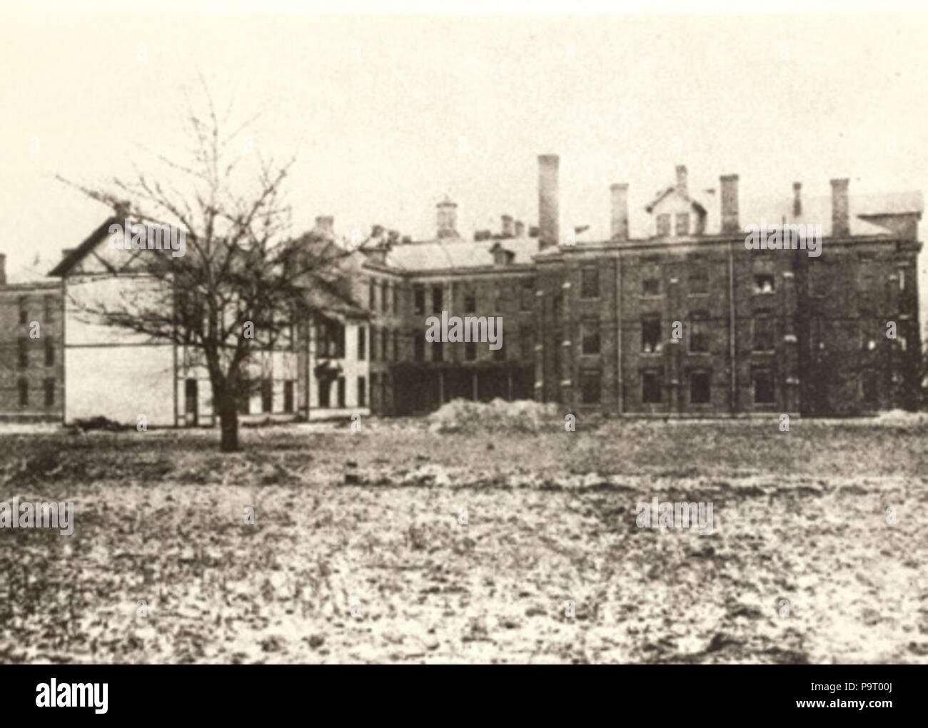. English: Military Hospital in Indianapolis, Indiana as it looked ...