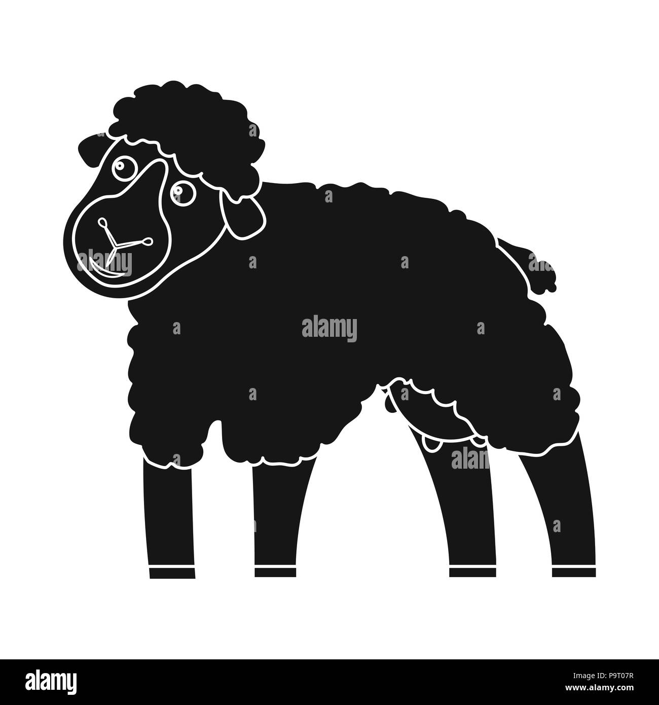 Sheep icon black. Single bio, eco, organic product icon from the big ...