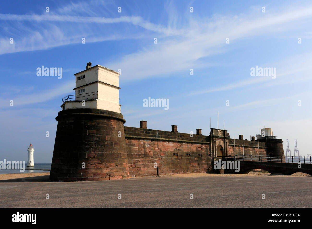 Fort Perch, New Brighton seaside resort, Wallasey town, Wirral ...