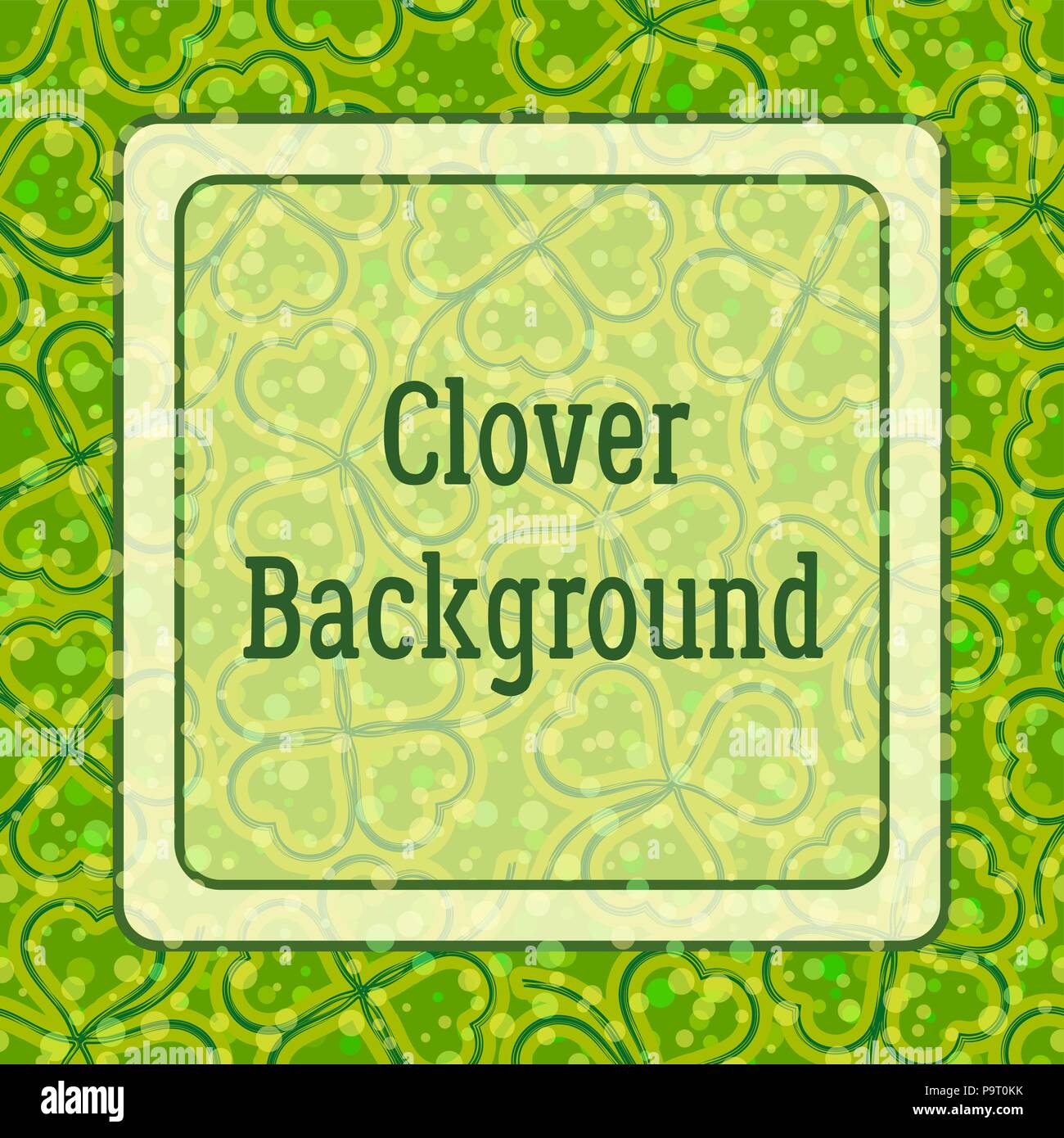 Clover background Stock Vector Images - Alamy