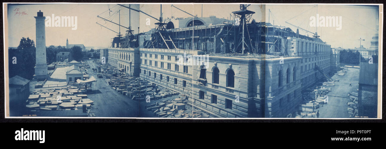 346 Construction of the Library of Congress, Washington, D.C., July 18 ...