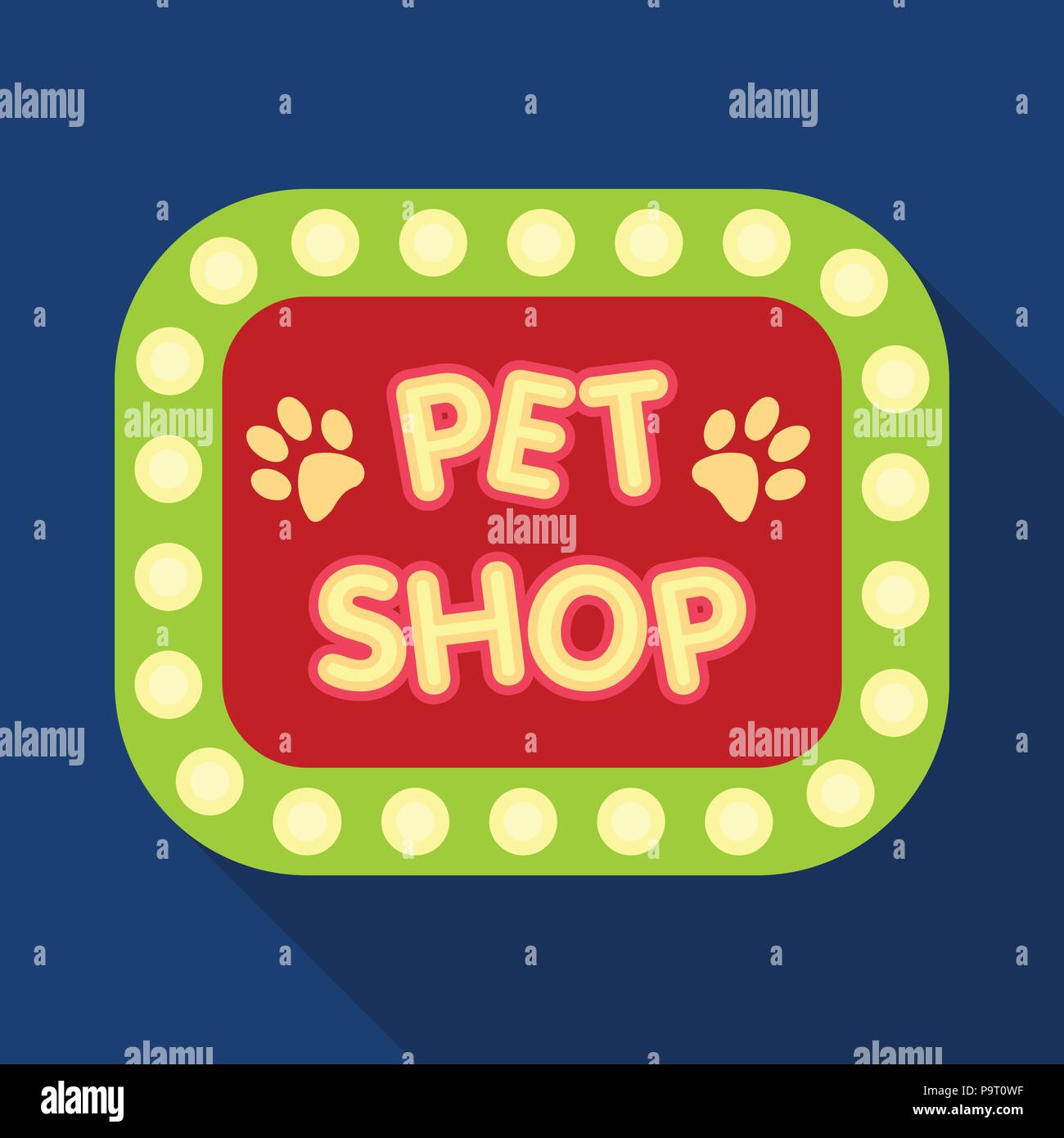 Pet shop sign.Pet shop single icon in black style vector symbol stock ...