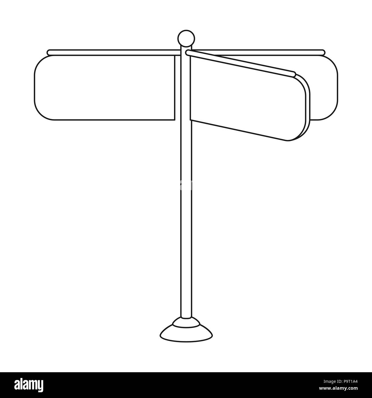 Sign single icon in outline style.Sign vector symbol stock illustration ...