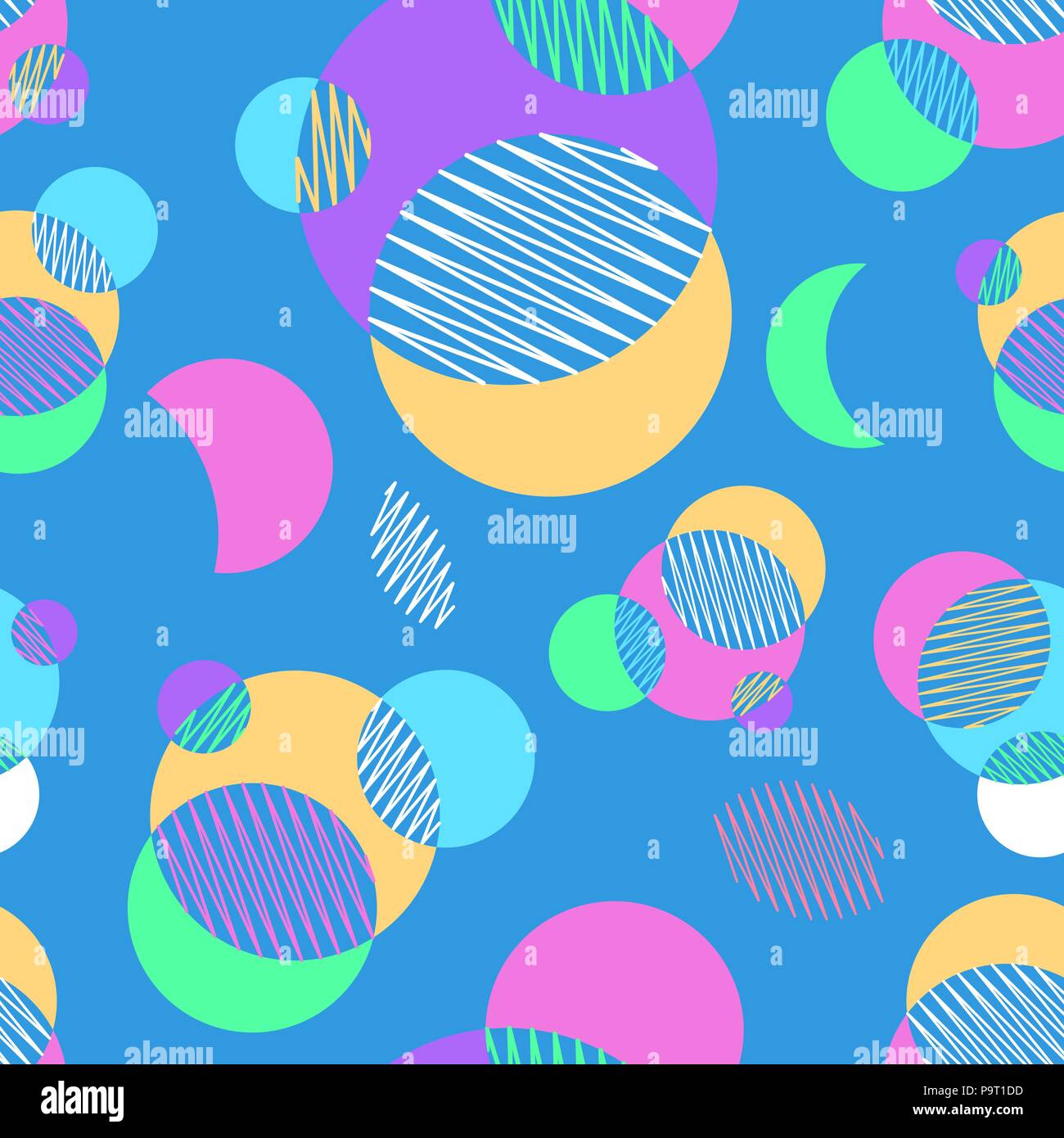 Seamless repeating background from various geometric shapes Stock ...