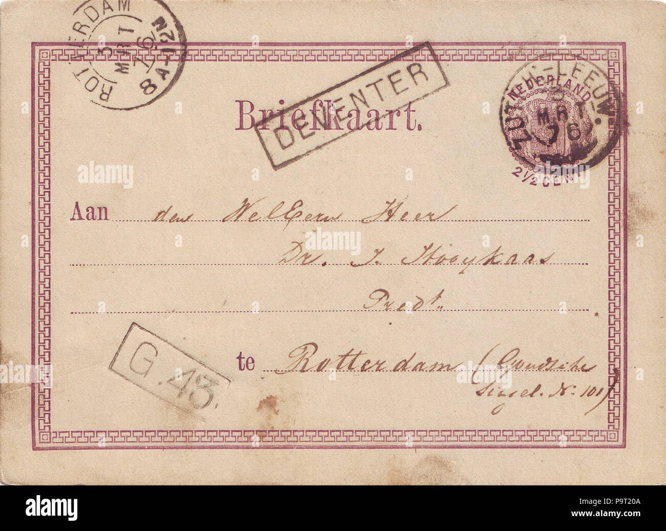 Briefkaart hi-res stock photography and images - Alamy