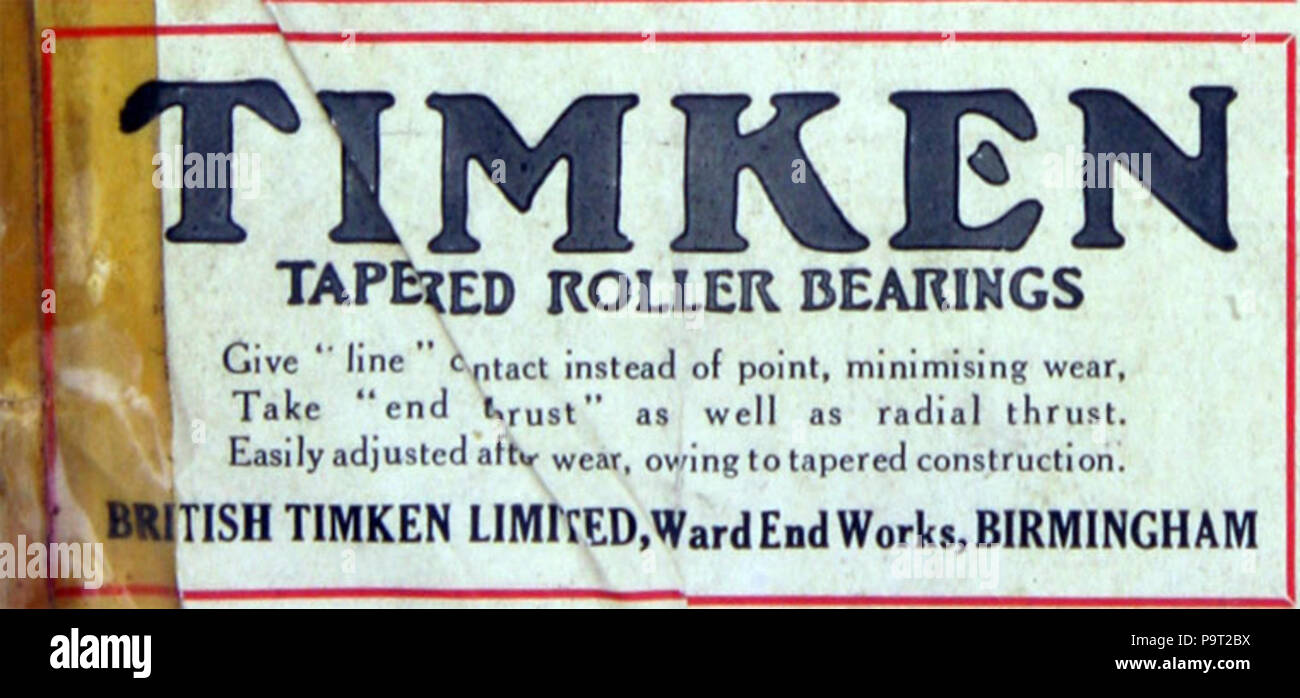 British timken hi-res stock photography and images - Alamy