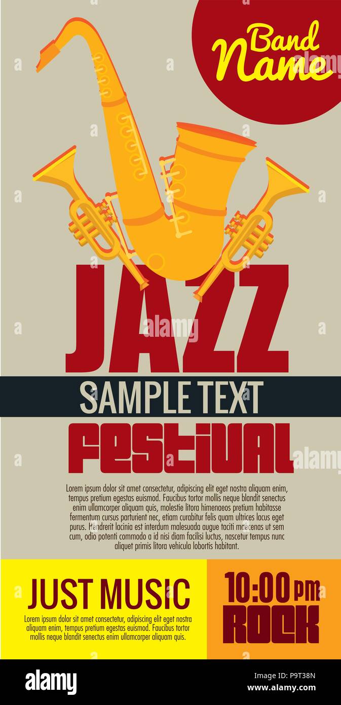 saxophone musical instrument label vector illustration design Stock ...