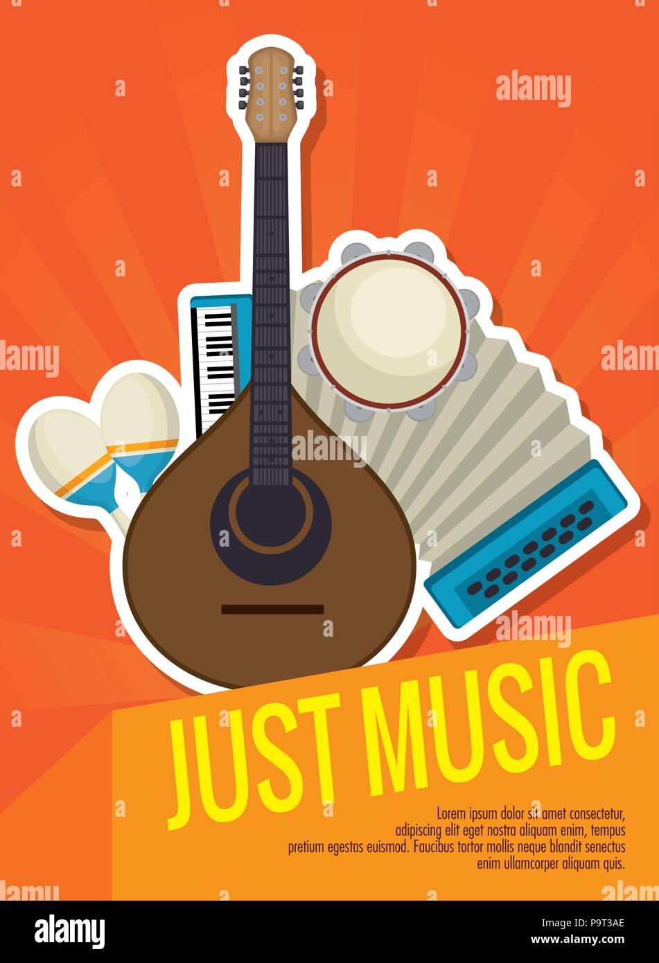 set musical instruments icons vector illustration design Stock Vector ...
