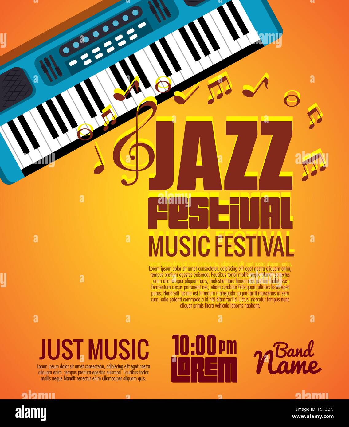 piano musical instrument label vector illustration design Stock Vector ...