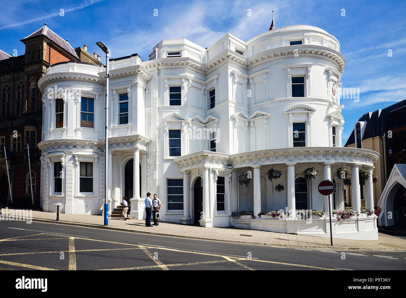 The Government Tynwald building in Prospect Hill, Douglas Isle of Man ...