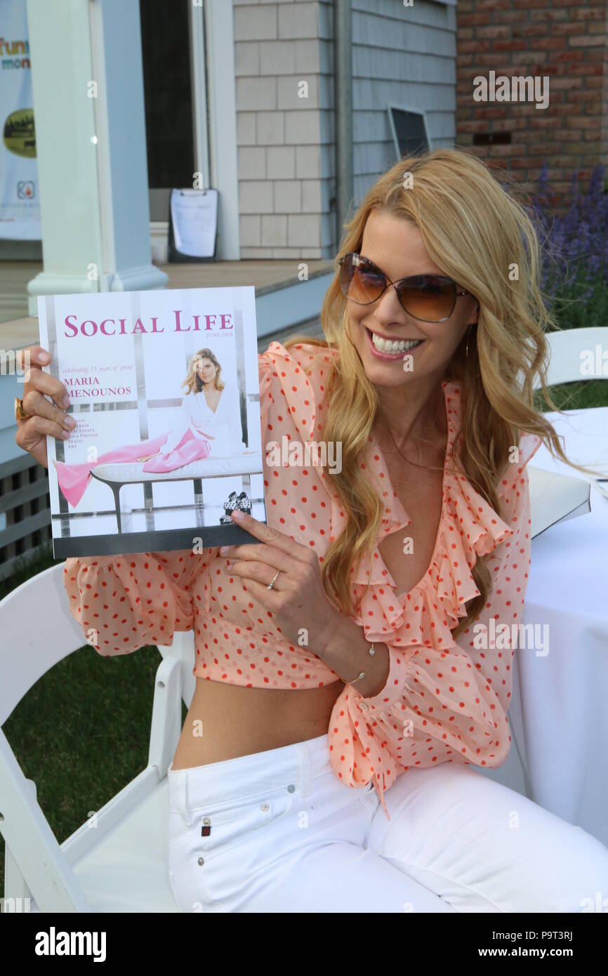 Social Life Magazine Cover Maria Menounos celebrations at The Hamptons ...