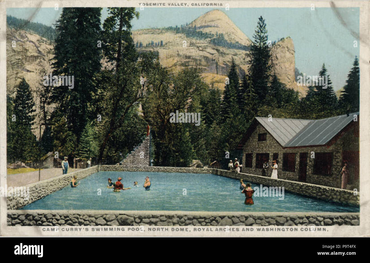 269 Camp Curry's Swimming Pool, North Dome, Royal ARches and Washington ...