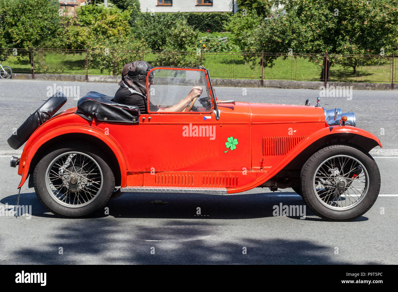 Aero 500, 1931 Single door two-seat roadster, Vintage car run, Czechoslovak product, 1930s ...